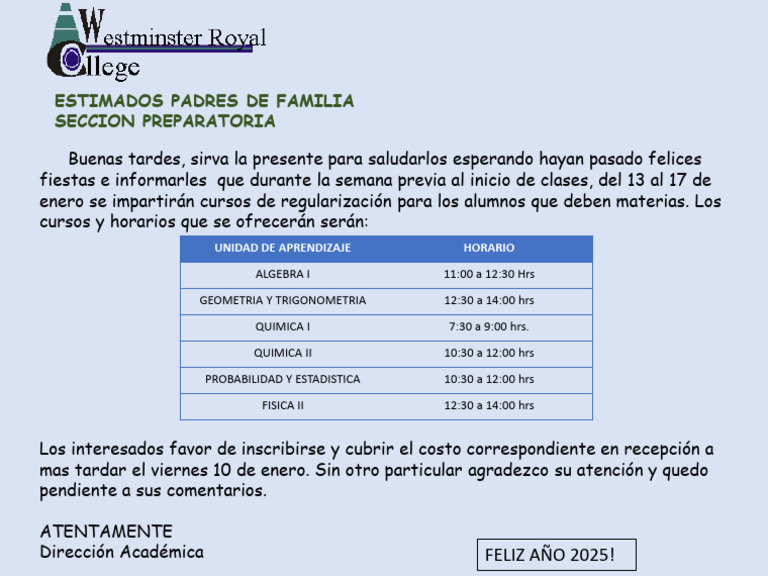 Cursos de Regularizacion Enero 2025 | PDF Cursos de Regularizacion Enero 2025 | PDF