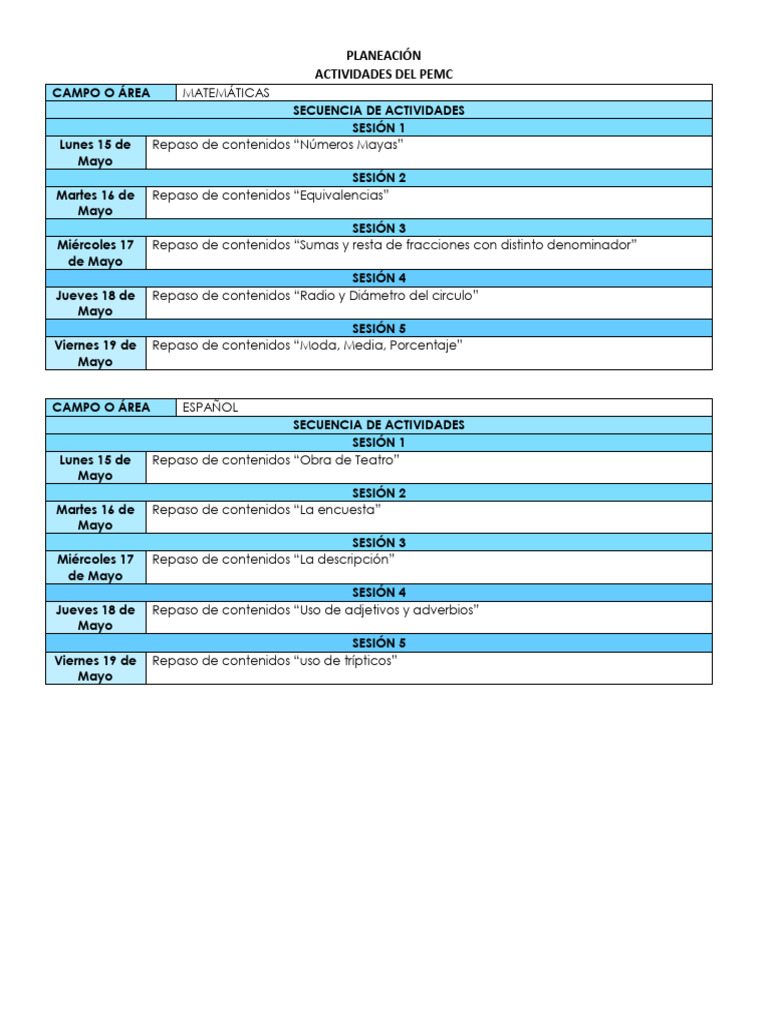 planeacion pemc | PDF
