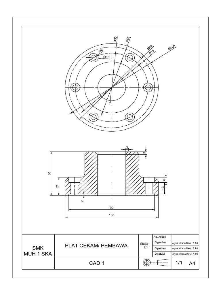 Data Absen dan Skala Cekam SMK | PDF
