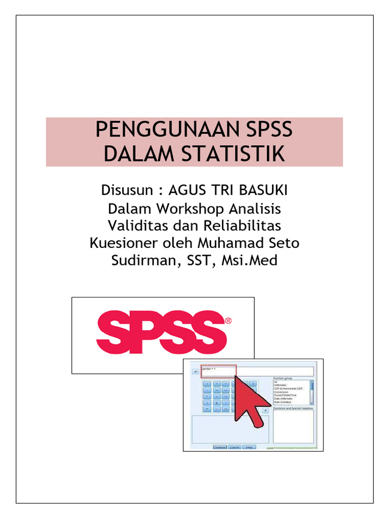 Spss Validitas Dan Reliabilitas | PDF