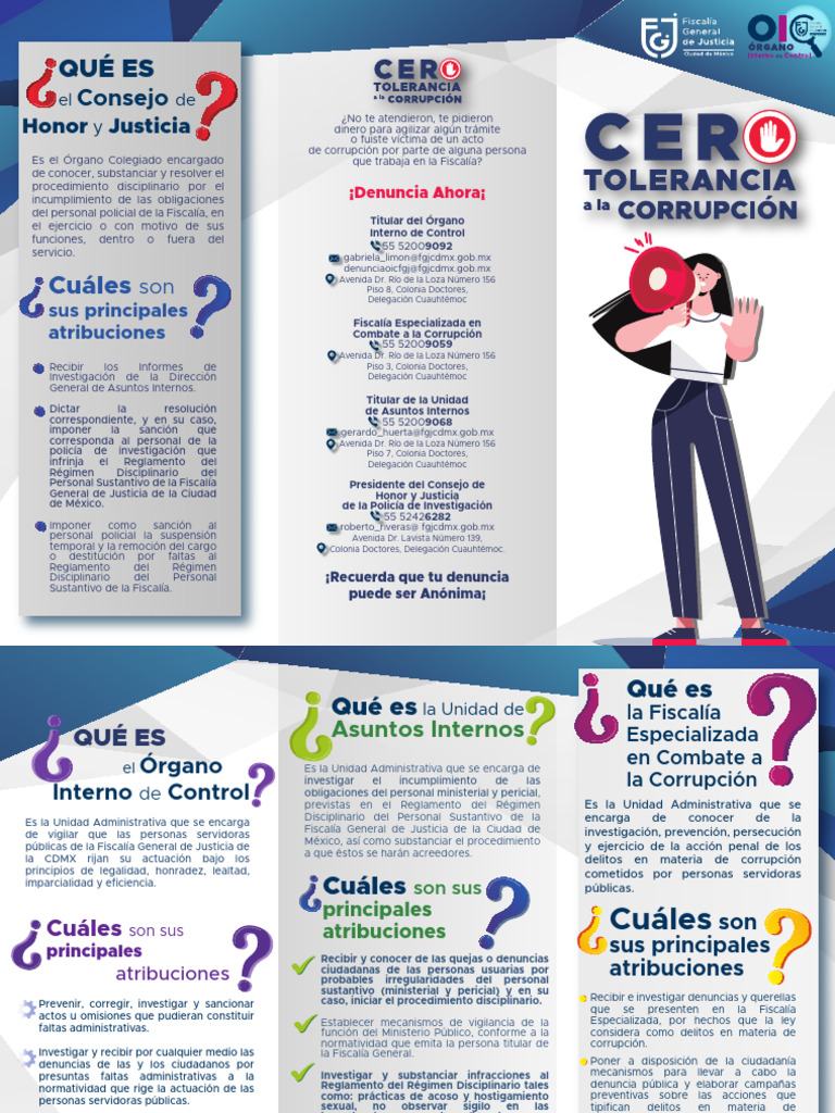 TRIPTICO_TOLERANCIA | PDF | Corrupción política | Gobierno