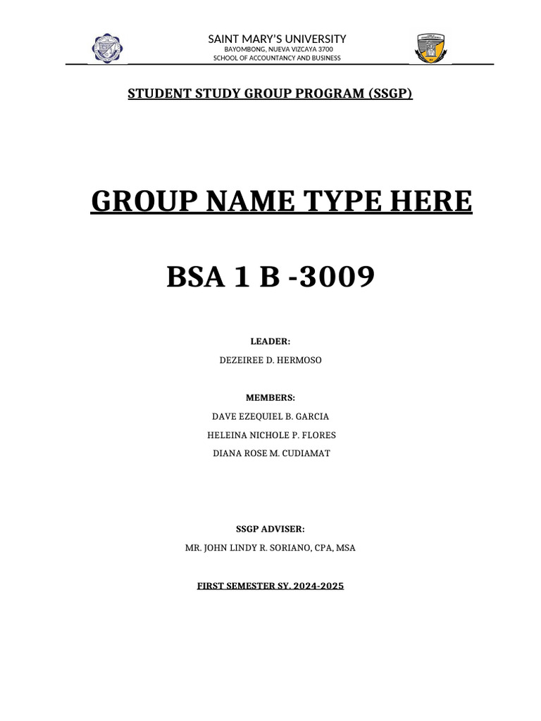 Ssgp Format | PDF | Psychological Concepts | Cognition