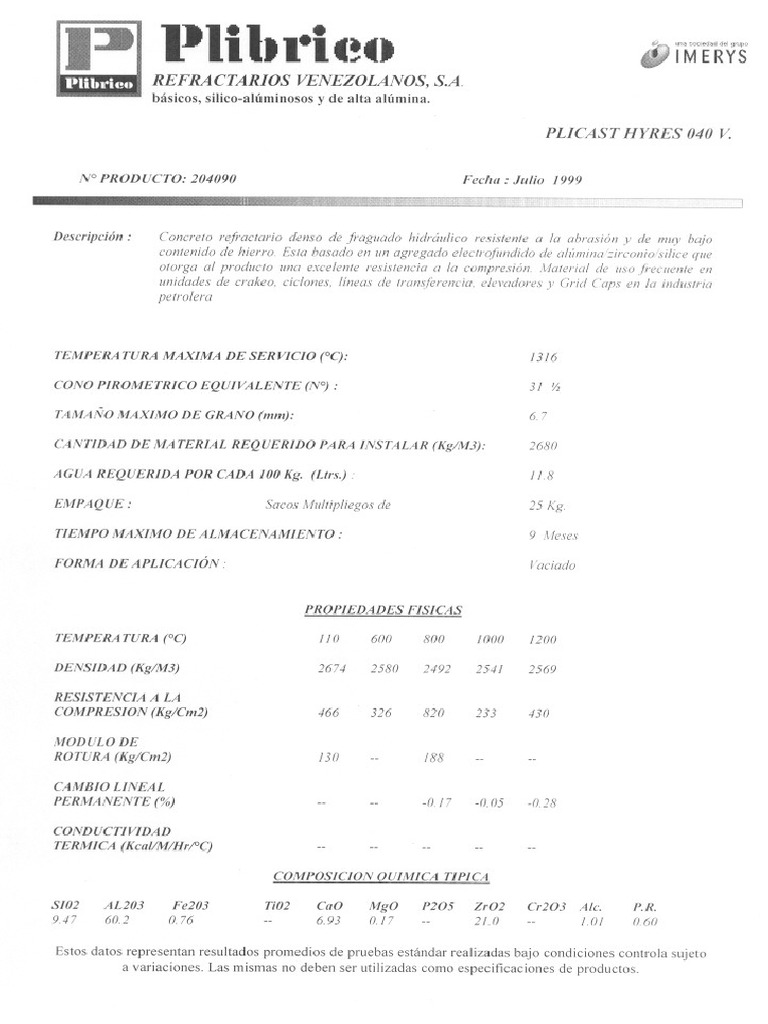 CASTABLES DENSOS | PDF