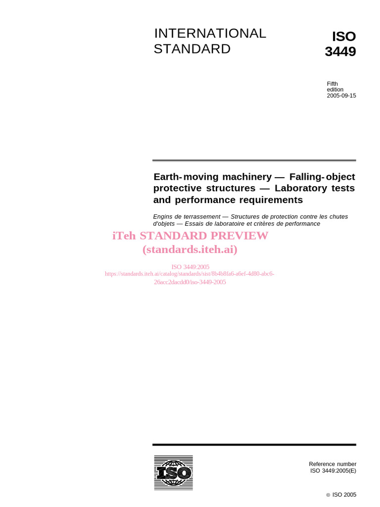 ISO-3449-2005 | PDF | International Organization For Standardization | Screw