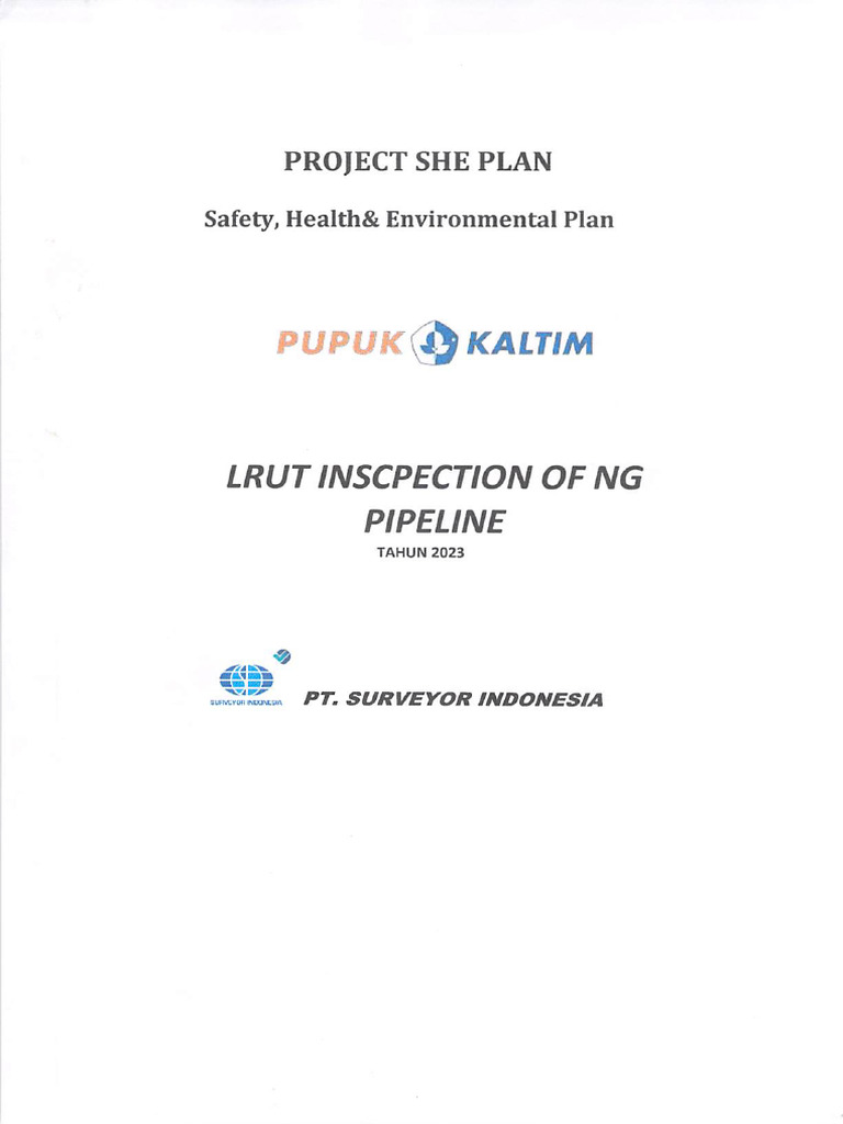 SHE Plan PT - SI LRUT 26 Juni 2023 | PDF
