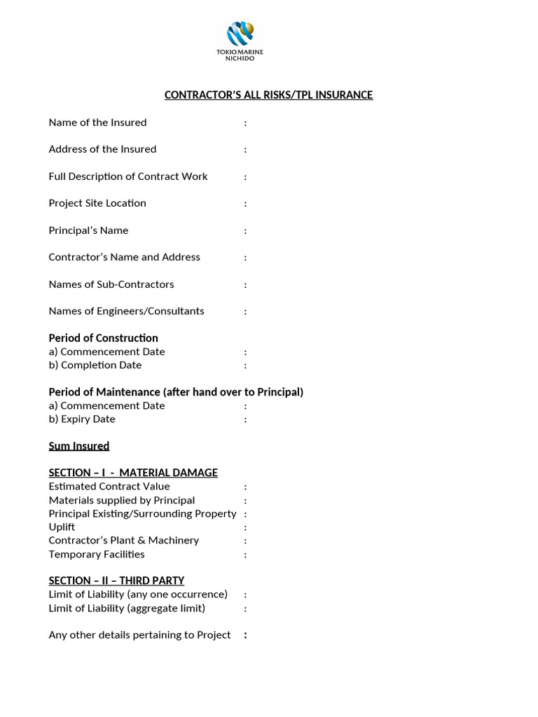 CAR Proposal Form (Simple) | PDF