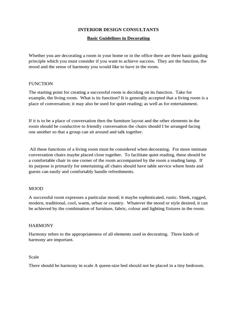 Interior design | PDF