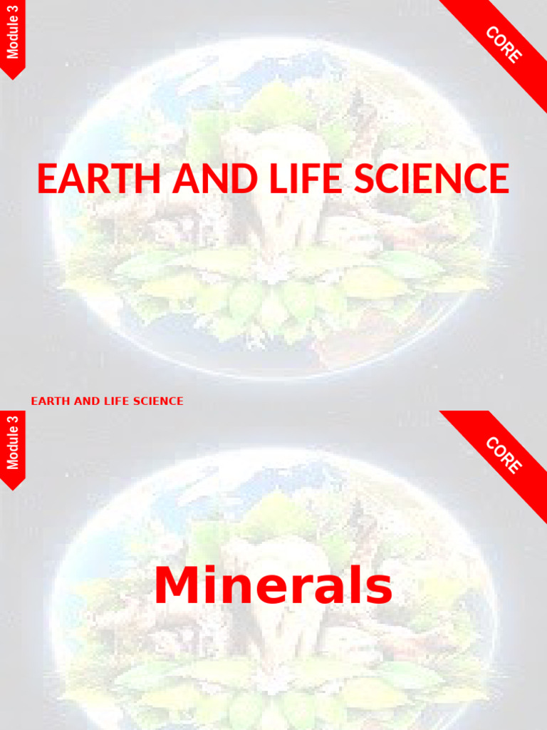 3 Earth and Life Science | PDF | Minerals | Mineralogy