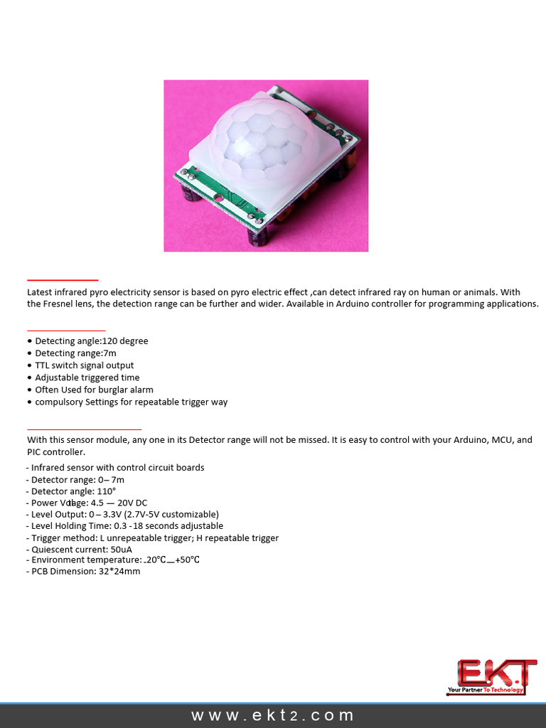 412 Arduino Sensor Pir | PDF