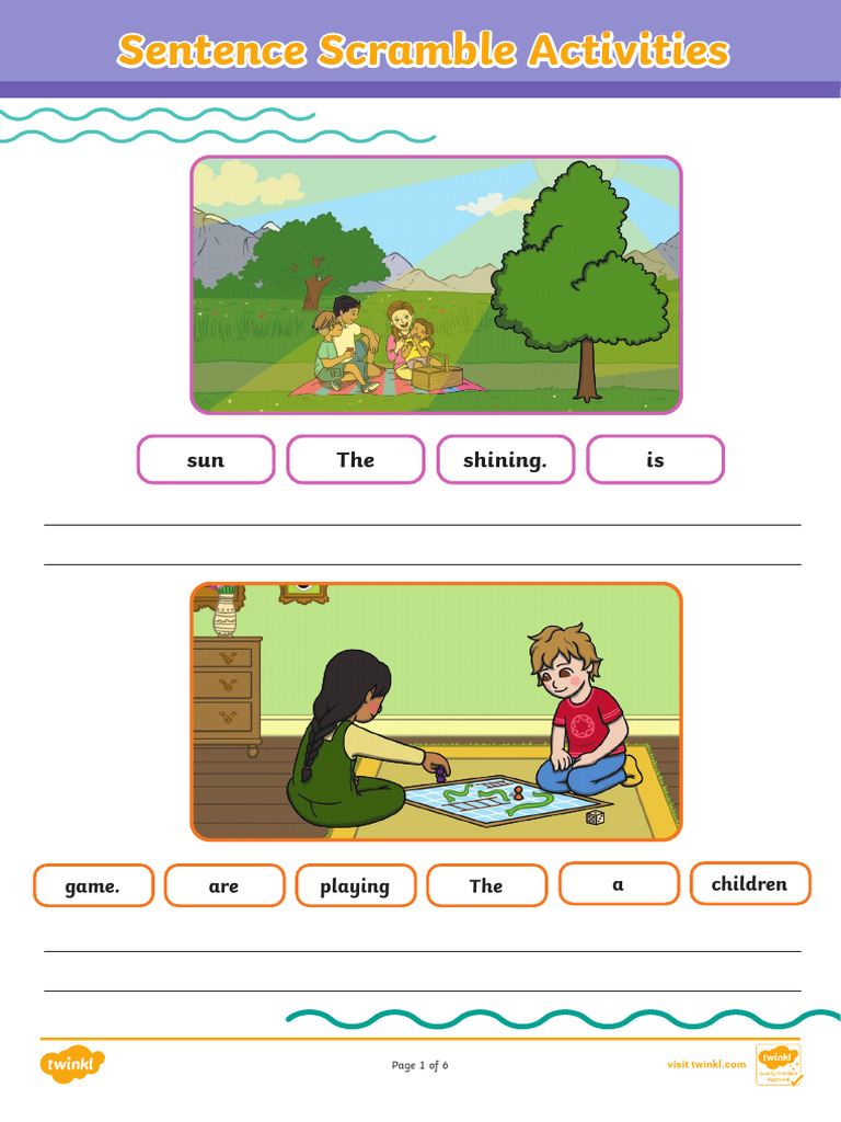 T Eal 1645449741 Eal Sentence Scramble Activities - 250110 - 090539 | PDF