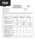 Composition Maths 4ème 2024-2025 | PDF