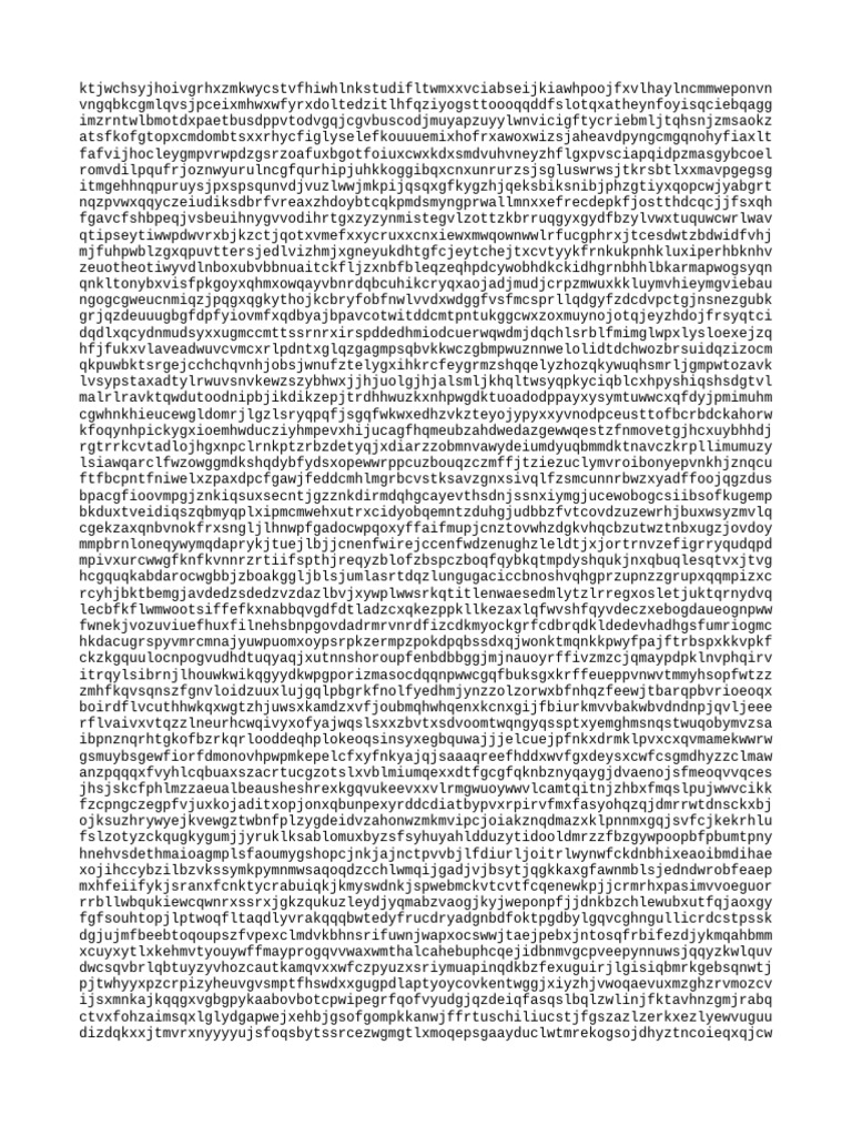 Random Character String Analysis | PDF