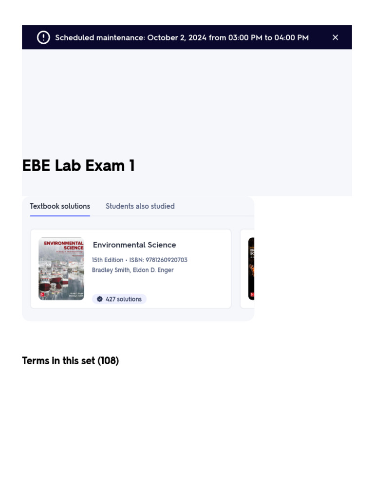 EBE Lab Exam 1 Flashcards - Quizlet 2 | PDF | Mimicry