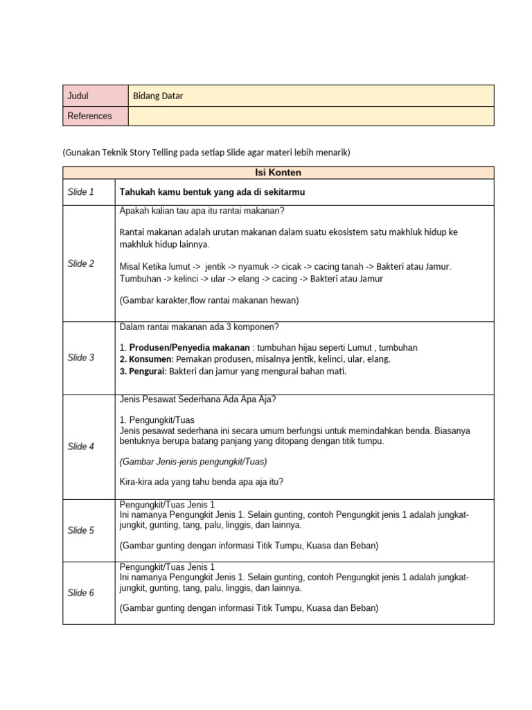 Contoh Template Brief Design | PDF