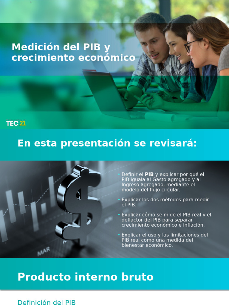 PPT Sesión 6 PIB y crecimiento económico para compartir | PDF | Producto Interno Bruto | Inversiones