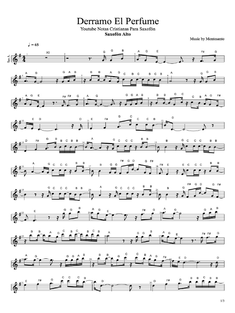 DERRAMO EL PERFUME SAXO | PDF