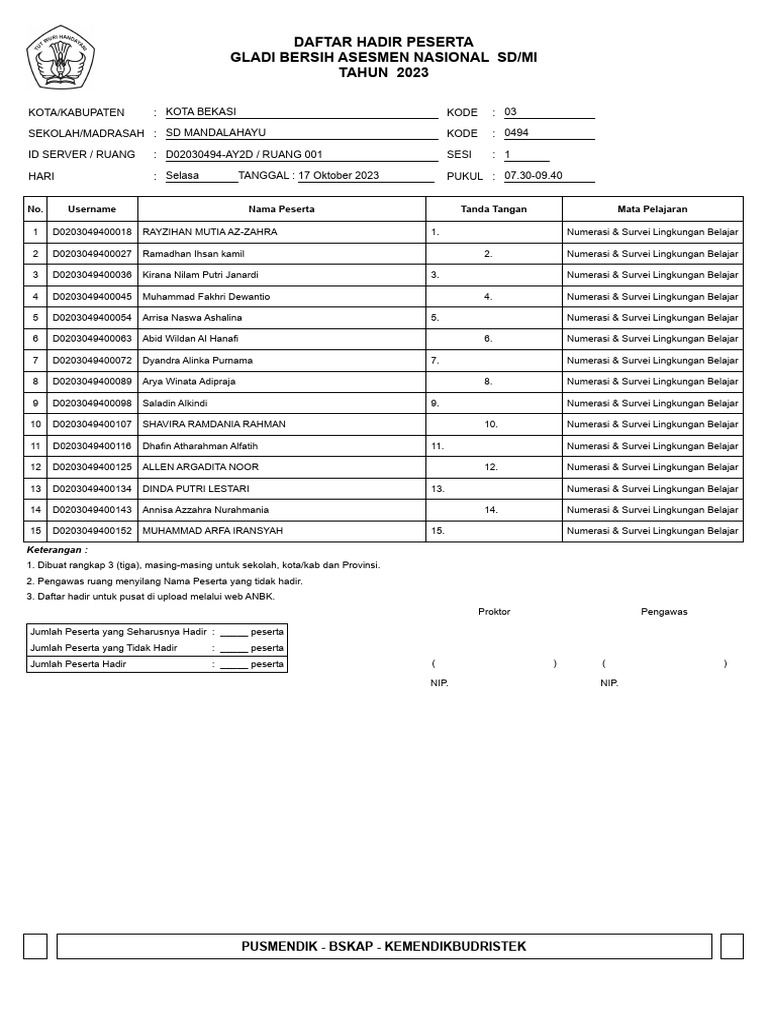DH Numerasi S1 Gladi | PDF