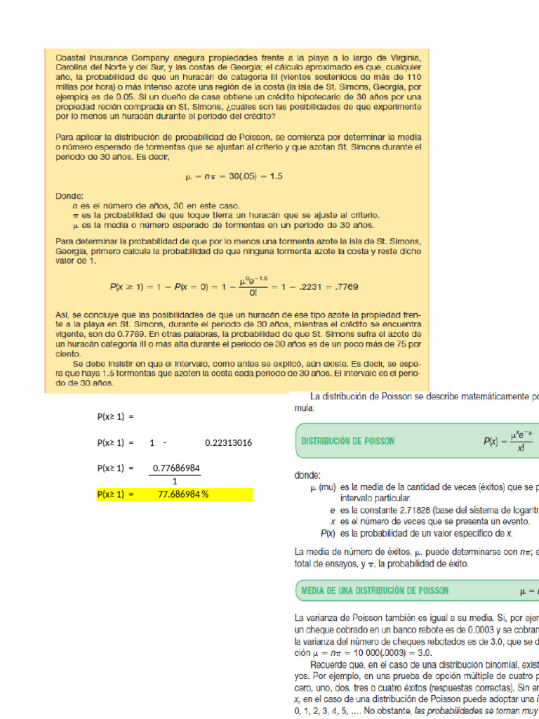 PRACTICA DE DISTRIBUCION DE POISSON | PDF