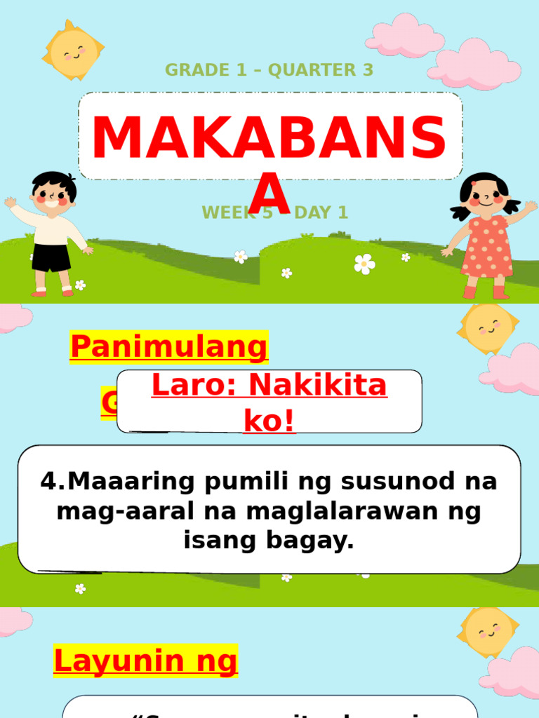 Week5 Q3 Makabansa | PDF
