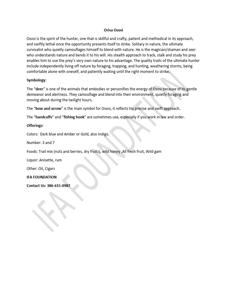 Orisa Ososi | PDF