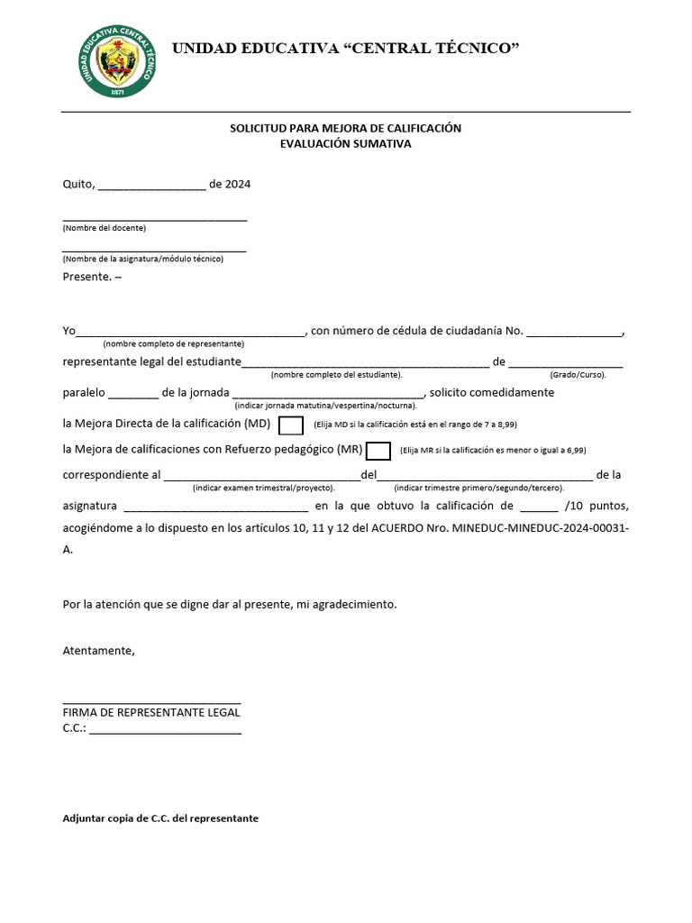 Solicitudes de Mejora Ct 24-25 | PDF