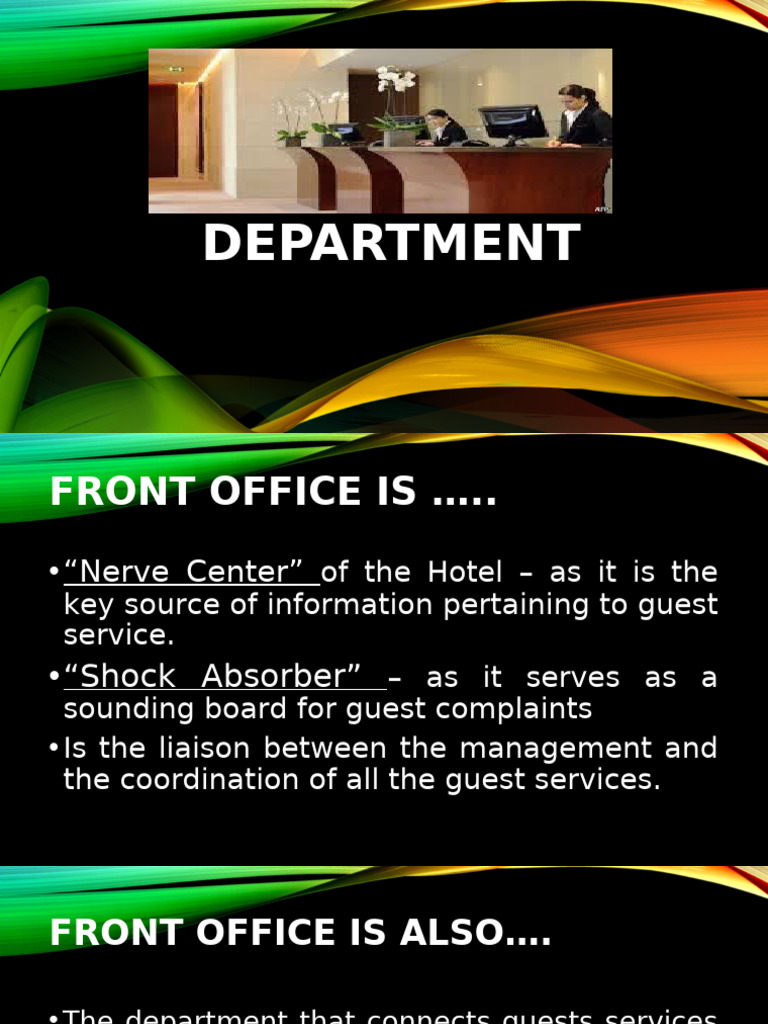 Front Office Department | PDF | Human Resources