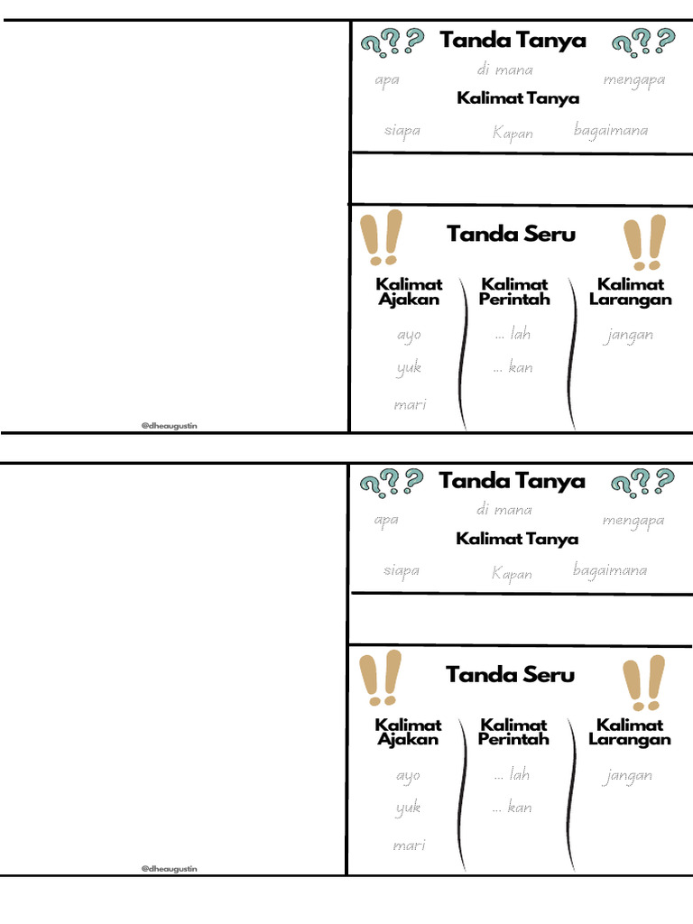 LKPD Menulis Tanda Tanya Dan Tanda Seru | PDF