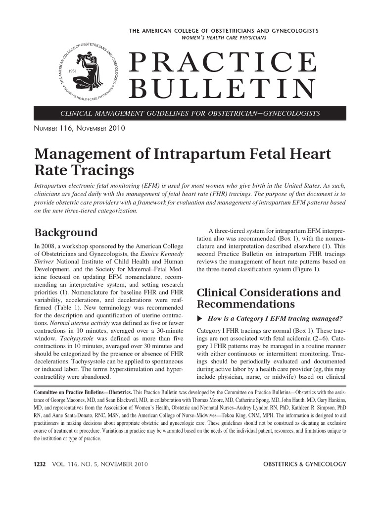 Practice Bulletin No 116 Management Of.53 | PDF | Maternal Health ...