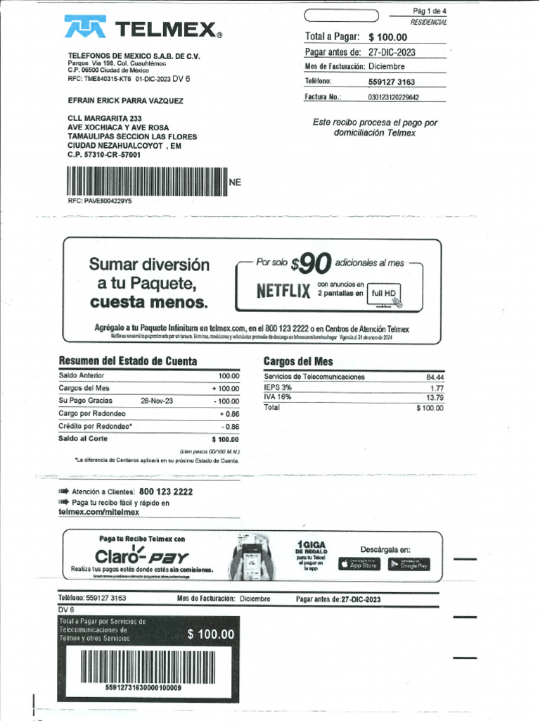 Comprobante de Domicilio | PDF