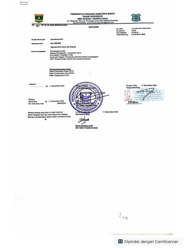 Kuitansi No 197 | PDF