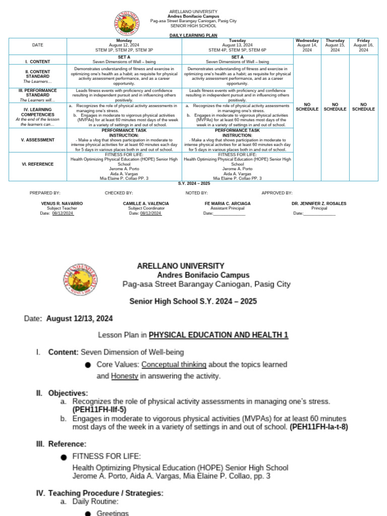 Q1 L2 - Seven Dimensions of Well-Being | PDF | Physical Education ...