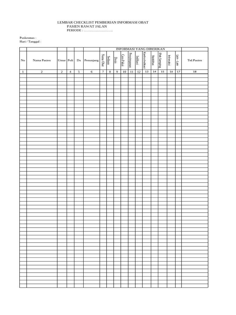 Apotik Form Pio | PDF