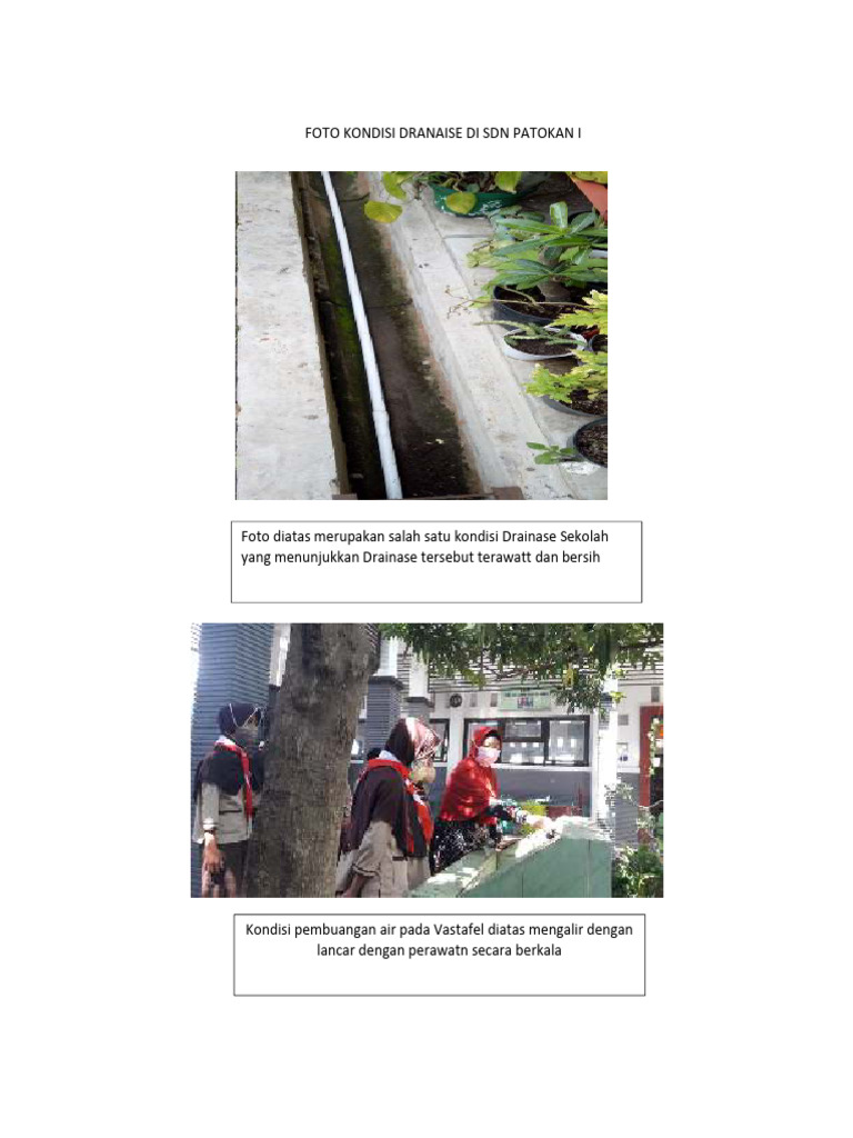 Kondisi Drainase di SDN Patokan I | PDF