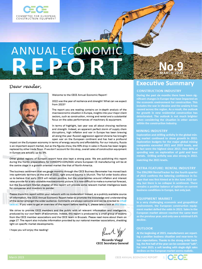 CECE Annual Economic Report 2023 | PDF | Inflation | Mining