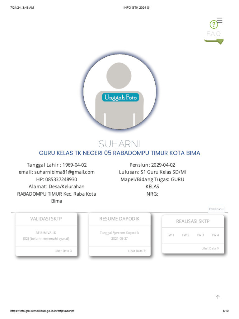 contoh info gtk | PDF