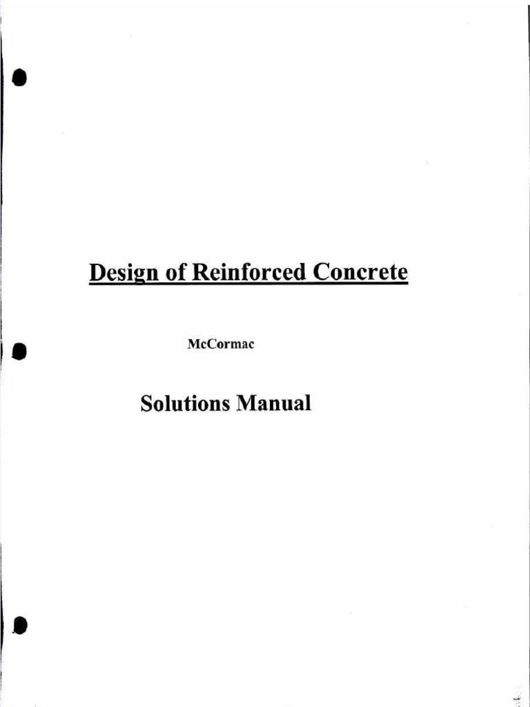PDF Solutions Manual To Design of Reinforced Concrete 9th Edition Aci ...