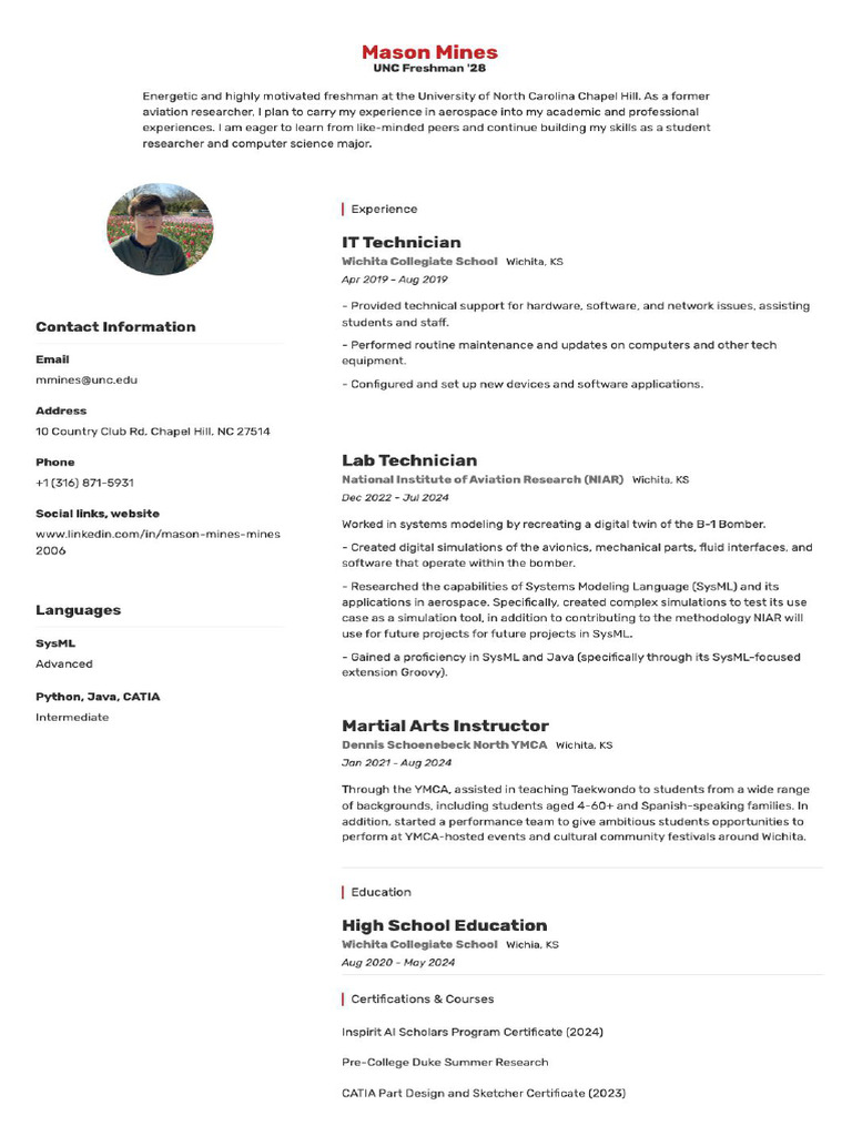 2024 Fall Resume | PDF