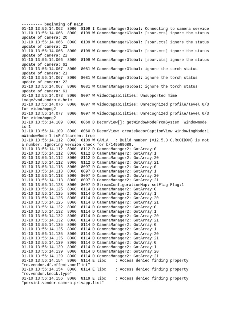 Logcat 1736492174000 | PDF | Computing | Computer Science