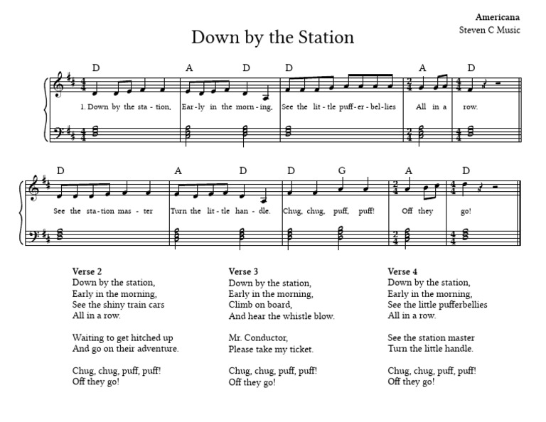 Down by The Station Sheet Music | PDF