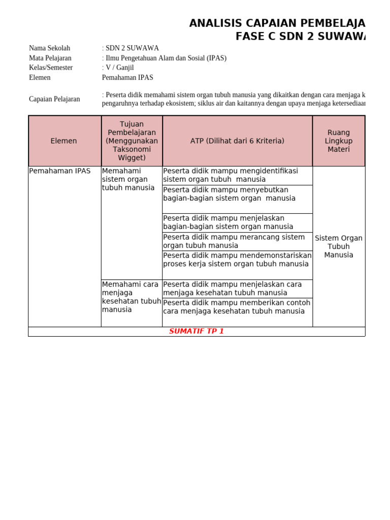 Analisis CP Ipas.1 | PDF