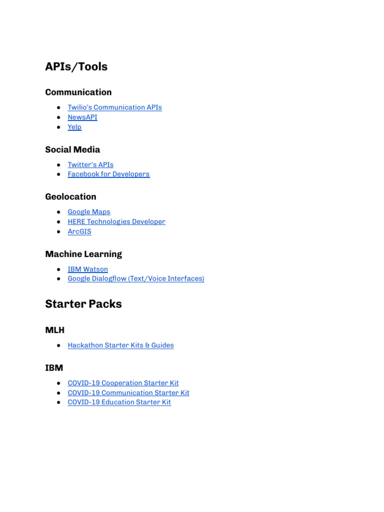 HackNC Technical Resources | PDF