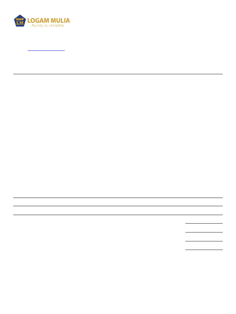 E-Invoice Pembelian Emas Batangan 5gr | PDF