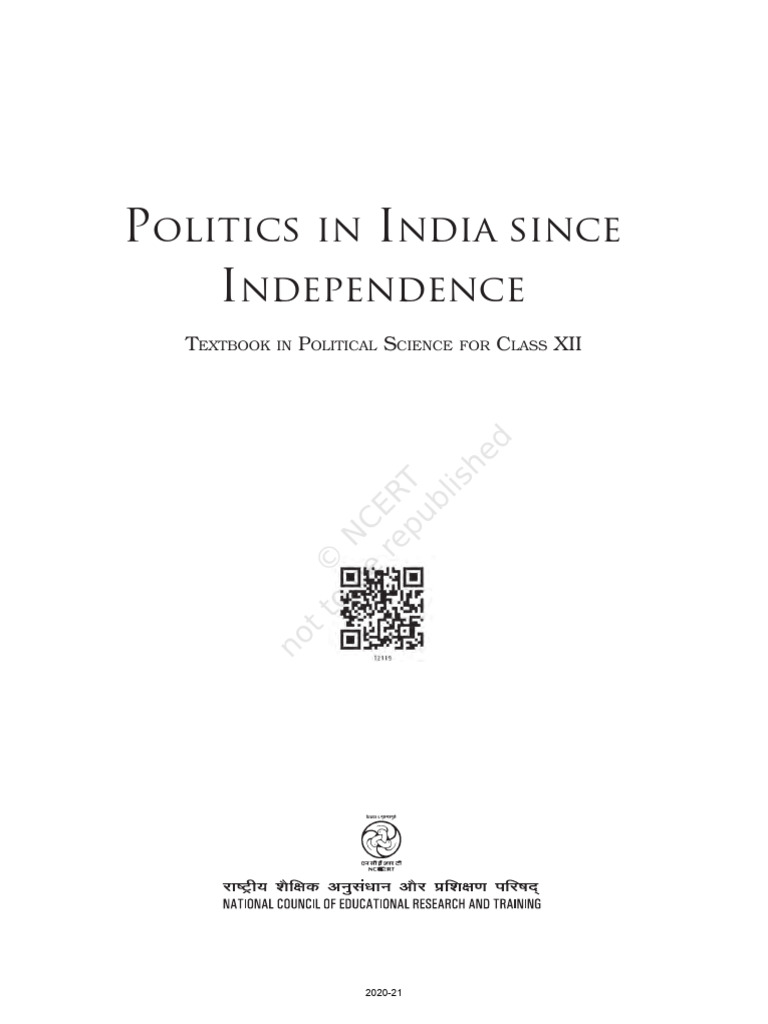 Political Science 12th Class 2 | PDF | Partition Of India | Two Nation ...