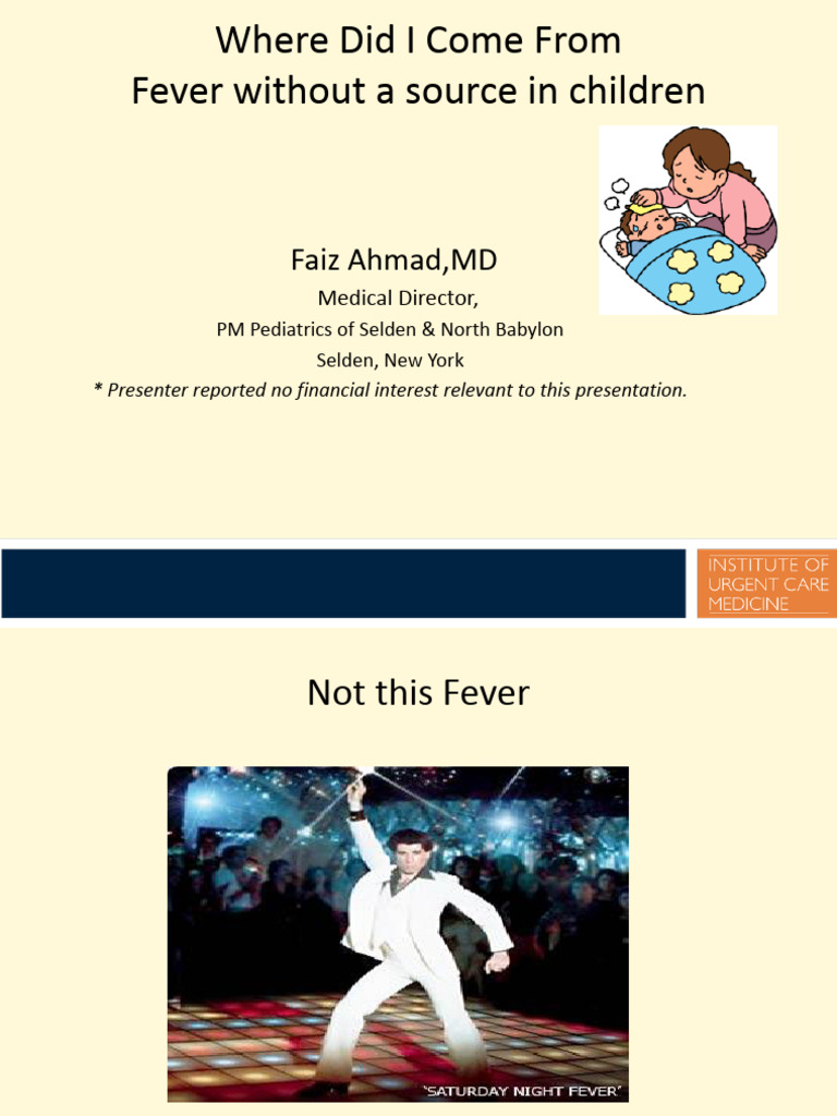 Pediatric Fever Without A Source | PDF | Fever | Medical Specialties