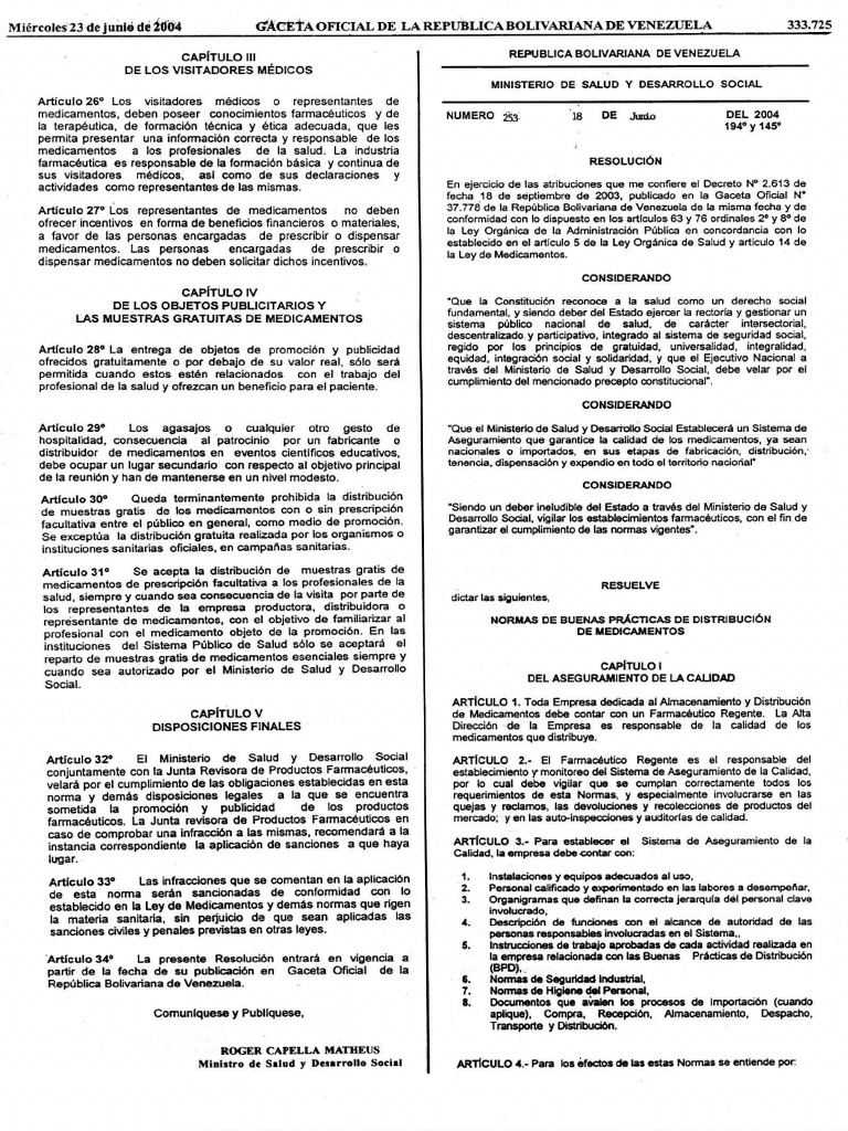 Gaceta Oficial No. 37 966 BPD | PDF