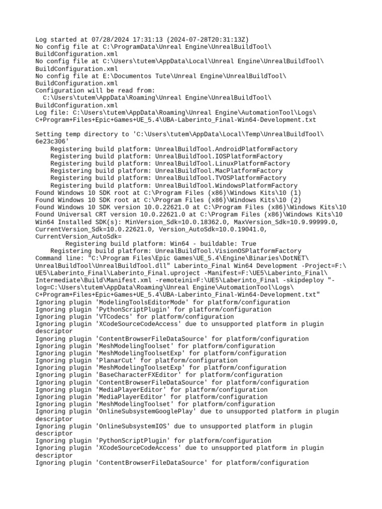 UBA Laberinto - Final Win64 Development | PDF | Microsoft Software | Computer Libraries