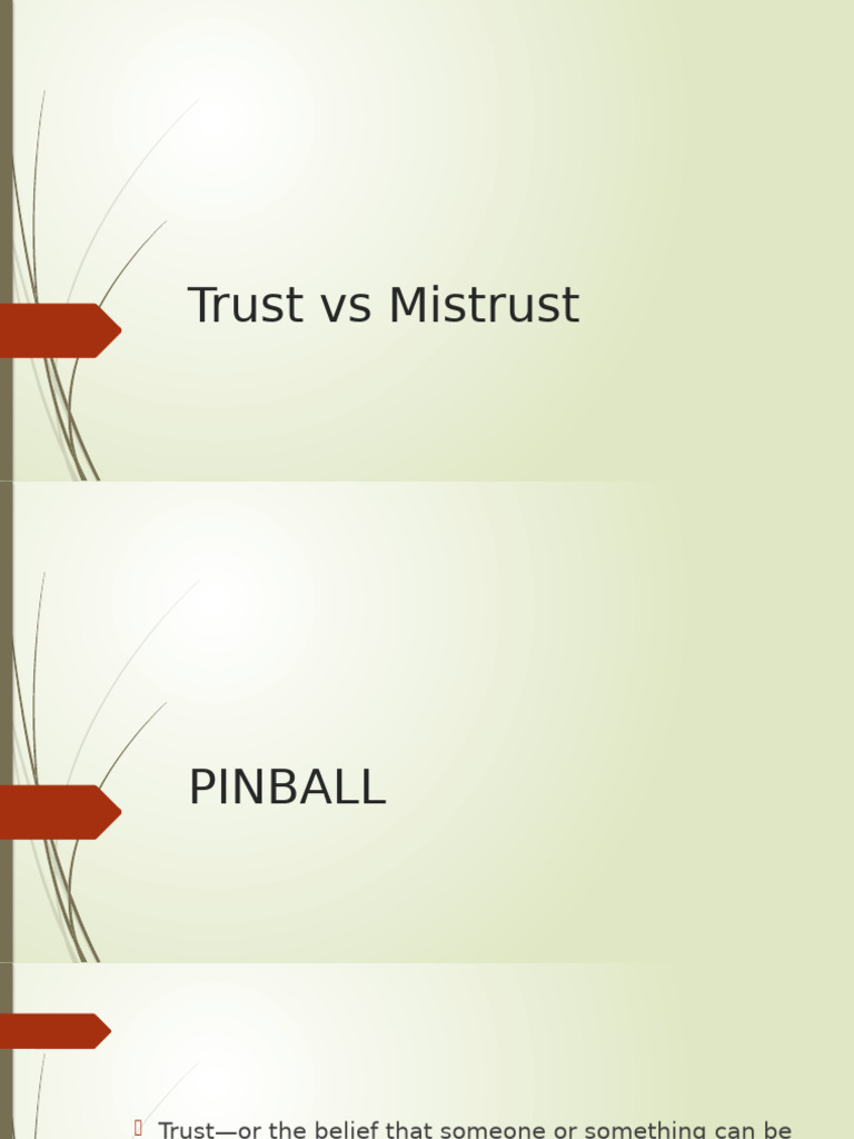 Trust vs Mistrust | PDF | Psychology | Social Psychology