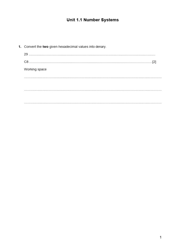 Igcse Computer Science Number Systems Tq Paper Set 3 Pdf Encodings Computing 5013