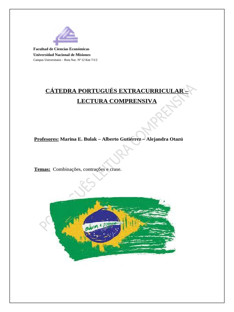 7 Combinacoes Contracoes Crase | PDF | Linguística