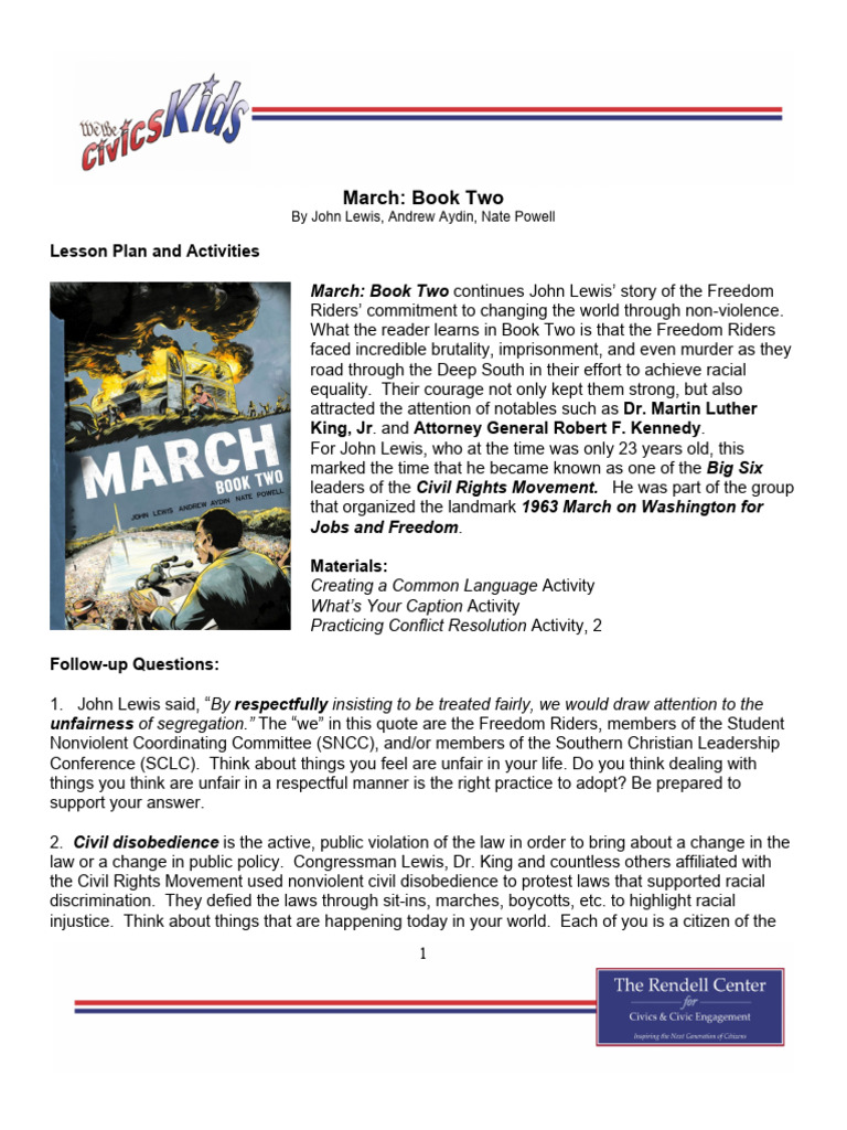 MARCH-BOOK-2-Lesson- | PDF | Nonviolence | Movements For Civil Rights